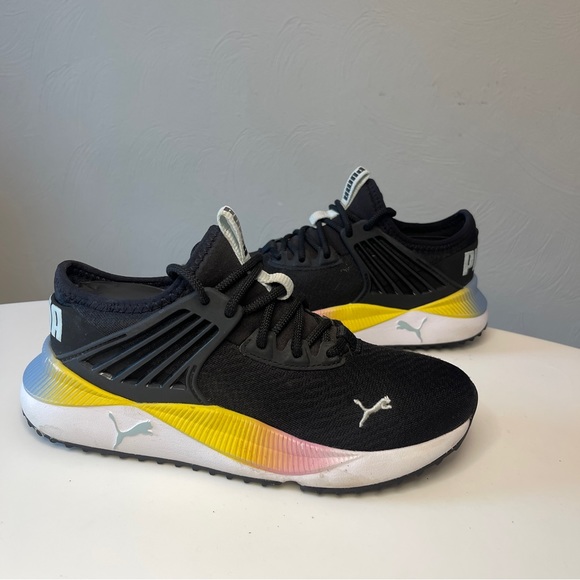 Puma | Shoes | Puma Pacer Future Rainbow Black Lace Up Kids Sneakers ...